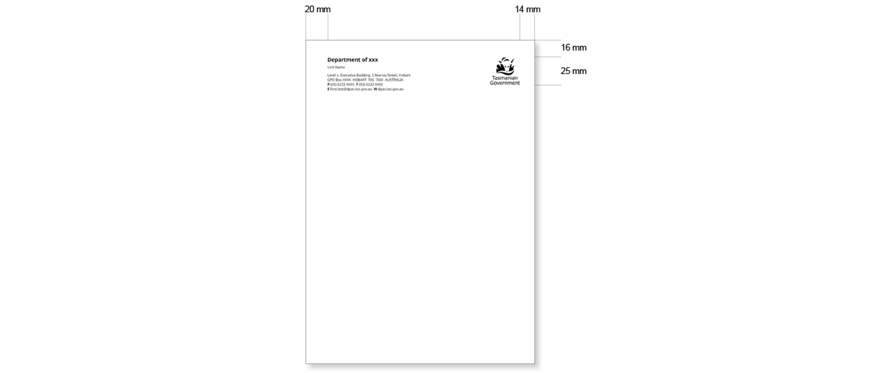 Stationery | Tasmanian Government Communications