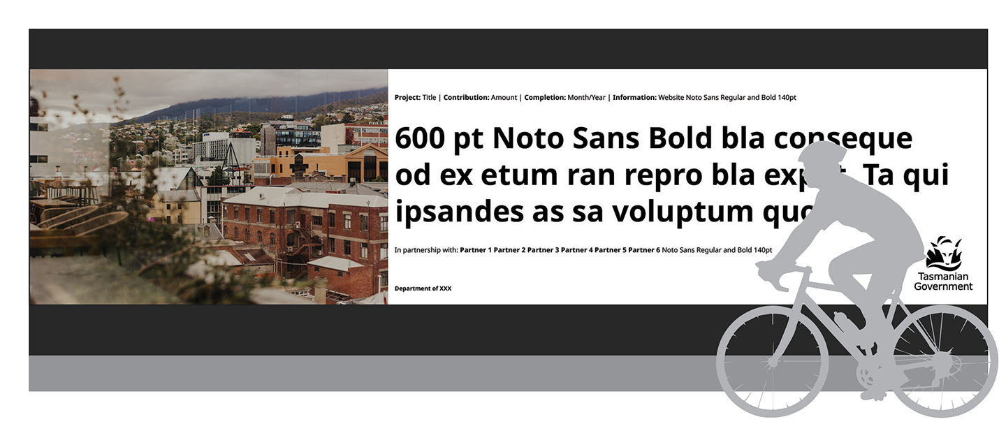 Capital works signage | Tasmanian Government Communications