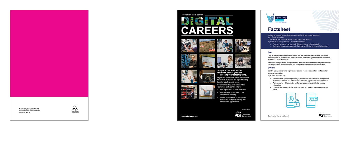 Promotional or graphic device | Tasmanian Government Communications